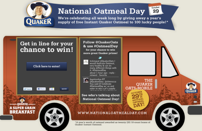 Quaker Celebrates National Oatmeal Day With First-Ever Quaker Oats ...