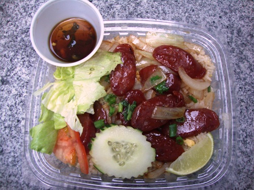 New York, NY: Street Eats - Thai Fried Rice With Sausage From Muay Thai ...