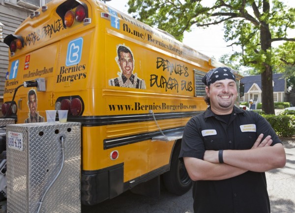 Houston, TX: Bernie’s Burger Bus gets a Spot inside Reliant Stadium ...